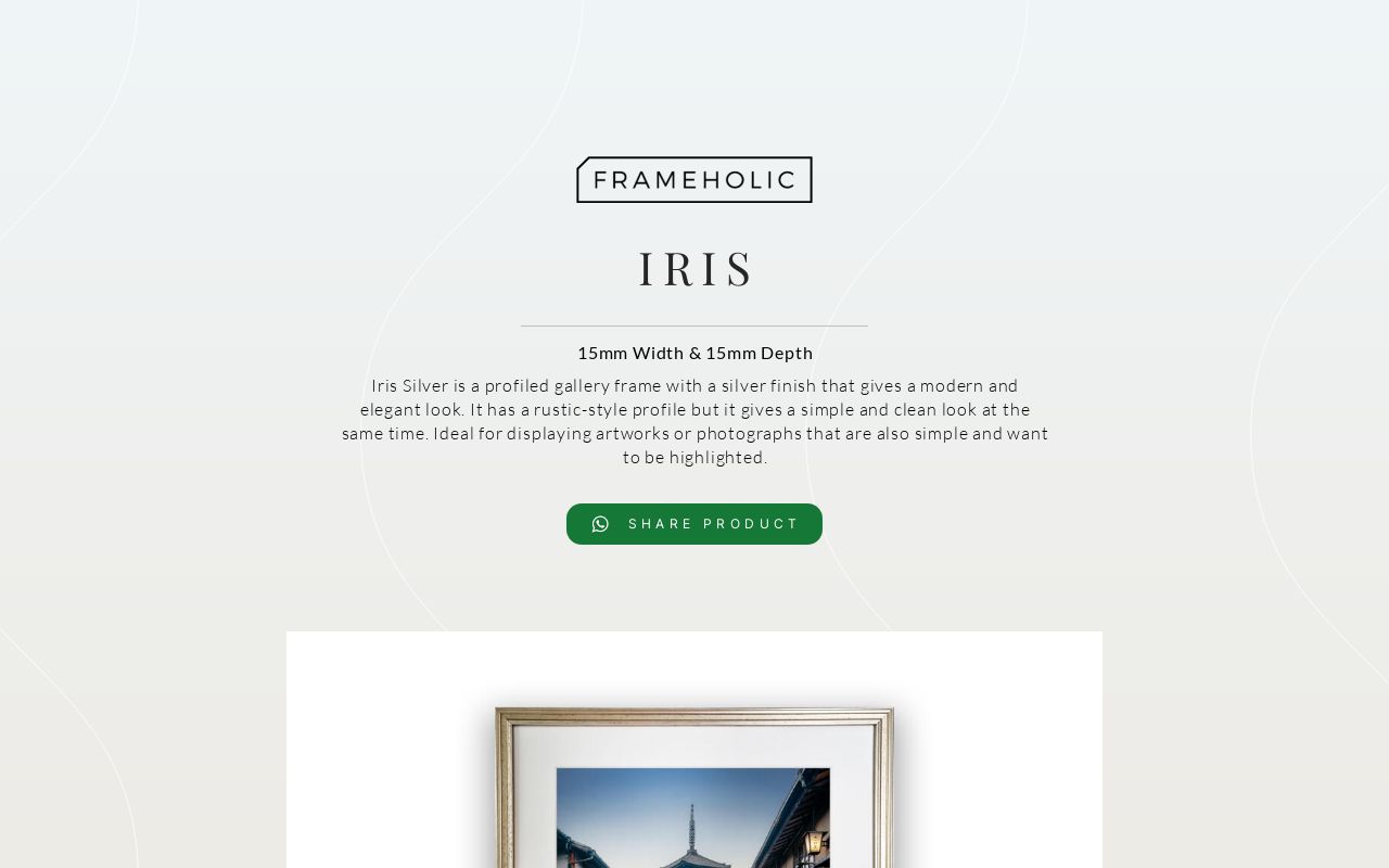 Iris Silver | Frameholic Catalogue